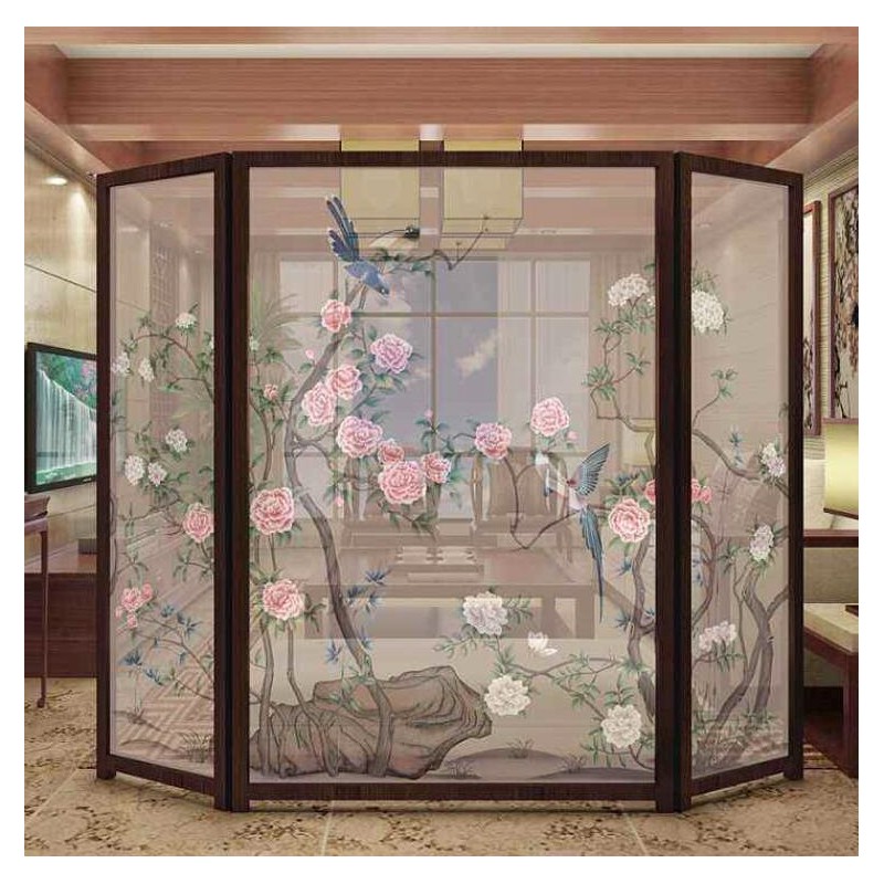 Paravent Asiatique Toile transparente Imprimée Sur Mesure